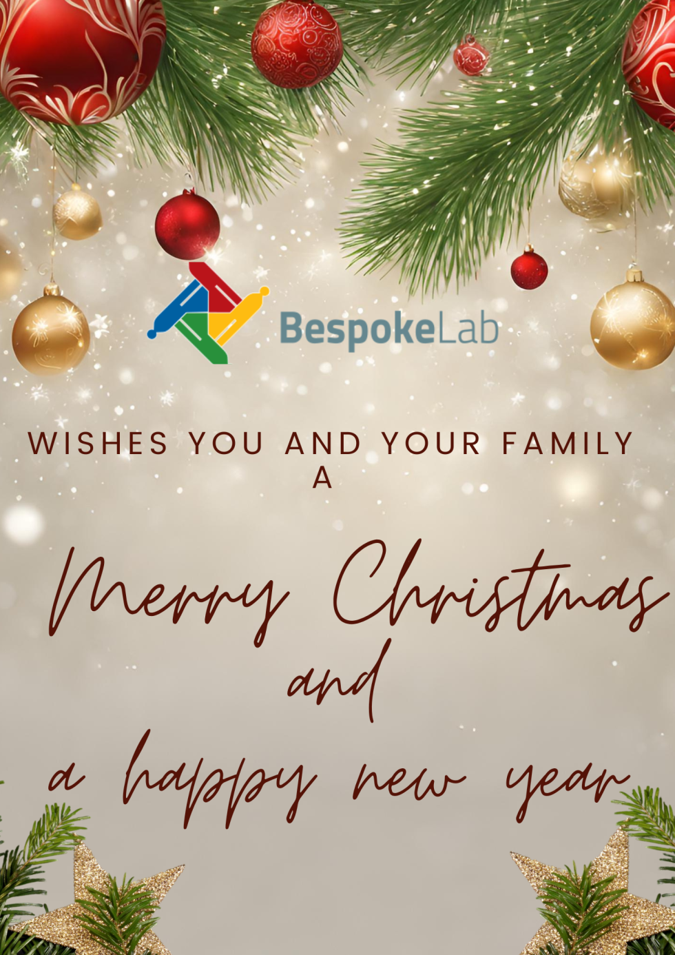 Merry Christmas and Joyful Holidays | Bespoke Lab